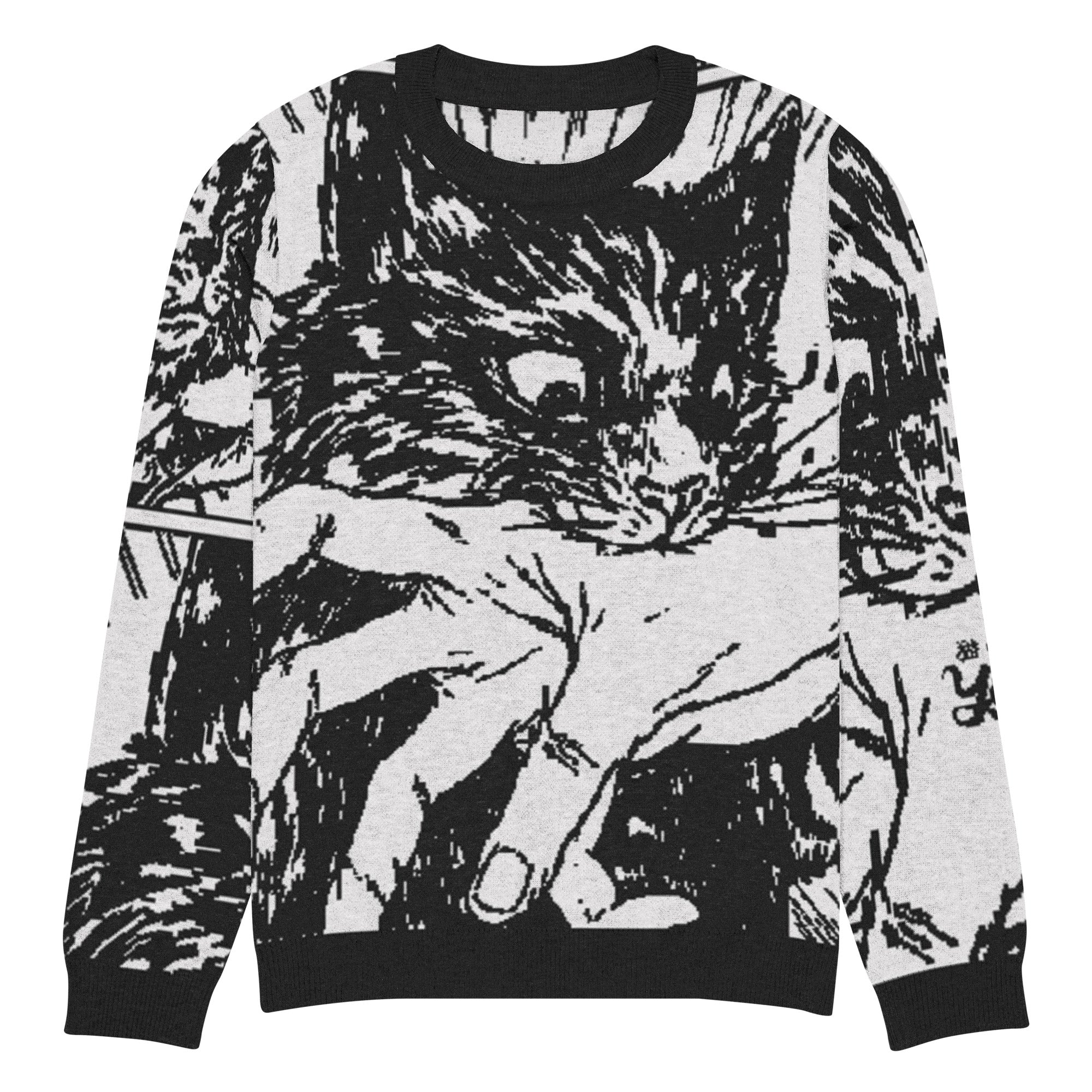 Sudden Attack Knitted Sweatshirt | Yūjin Japanese Anime Streetwear ...